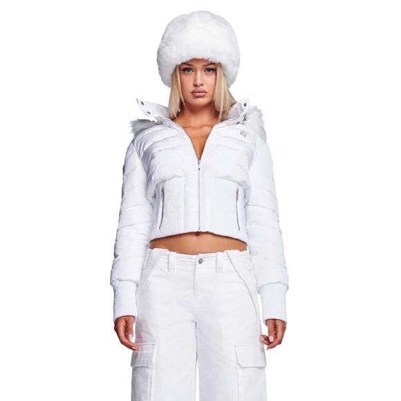 I.AM.GIA | Accessories | Faux Fur Hat Featuring A Wide Rollup Brim And Soft Satin Lining | Poshmark